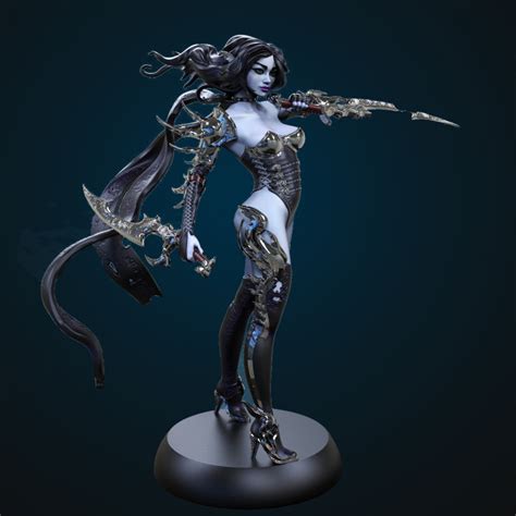 3d Printable Dark Elf Assassin By Holdmyminiatures