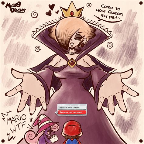 Mario Rosalina Vivian And Shadow Queen Mario And 2 More Drawn By