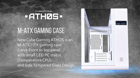 Pc Components Casing Pc Casing Pc Cube Gaming Athos Black • Pusat