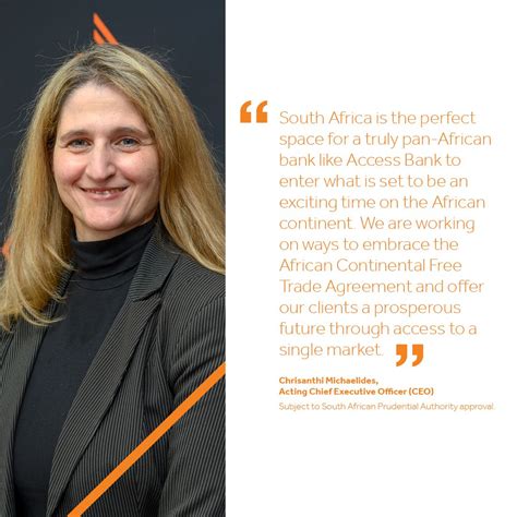 Our Acting Ceo Chrisanthi Michaelides Gives Us A Glimpse Into The Future Of Access Bank South