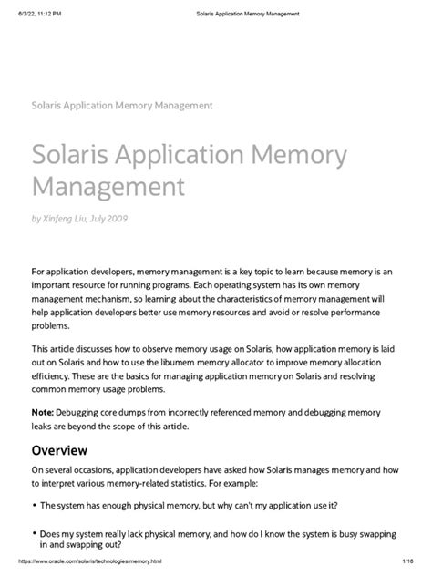 solaris application memory management pdf 64 bit computing