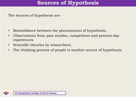 Hypothesis Meaning Types Sources And Functions Pptx