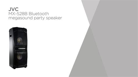 Jvc Mx D528b Bluetooth Megasound Party Speaker Black Product