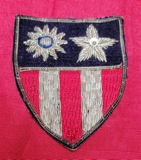 Ww2 Beautiful Bullion Cbi And Headquarters Shoulder Patches Original L