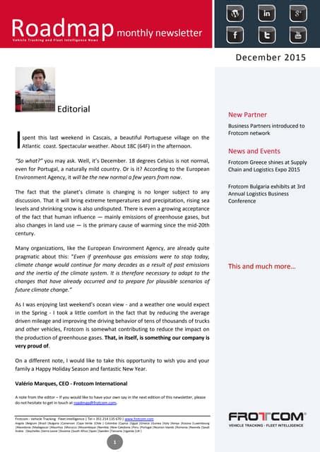 Roadmap Vehicle Tracking And Fleet Intelligence News October 2015 Pdf