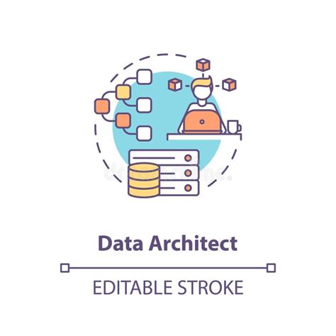 Data Architect Concept Icon Stock Vector Illustration Of Icon Company 187769933