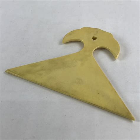 Japanese Satsuma Biwa Plectrum Bachi Pick Vtg Musical Instrument Plast