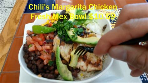 Chilis Margarita Chicken Fresh Mex Bowl Seattle Airport Youtube