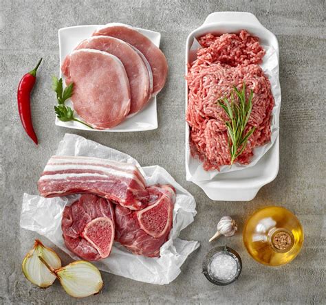 Different Types Of Raw Meat Stock Image Image Of Product Cuisine