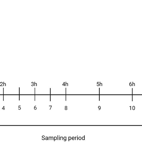 Timeline Illustrating The Sampling Process Time Is Shown Above The