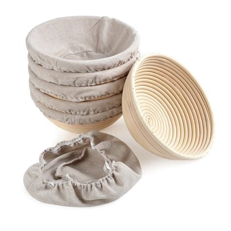 Round Natural Rattan Bread Fermentation Basket Cou Grandado