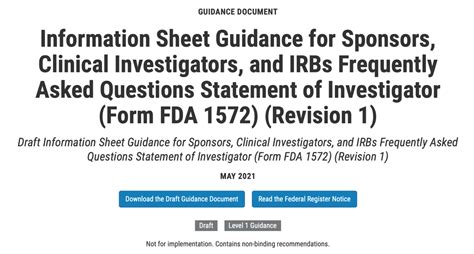 Revision 1 Of The Information Sheet Guidance Faq Statement Of