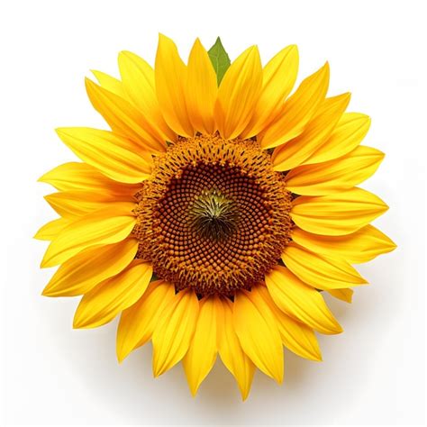 Premium Photo Sunflower Flower Isolated On A White Background One