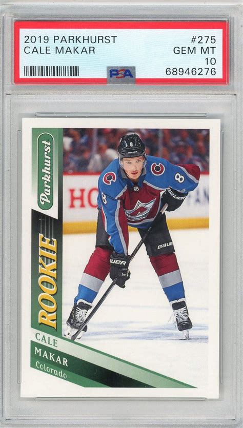 Graded 2019 Upper Deck Parkhurst Cale Makar 275 Rookie Rc Hockey Card