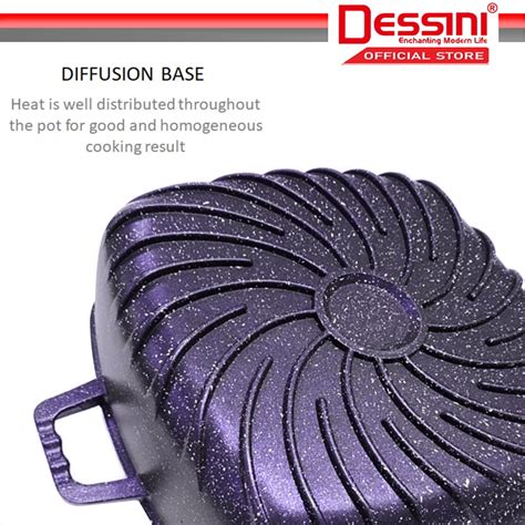 Dessini Italy 20cm Casserole Die Cast Aluminium Non Stick Pot Bowl Pan