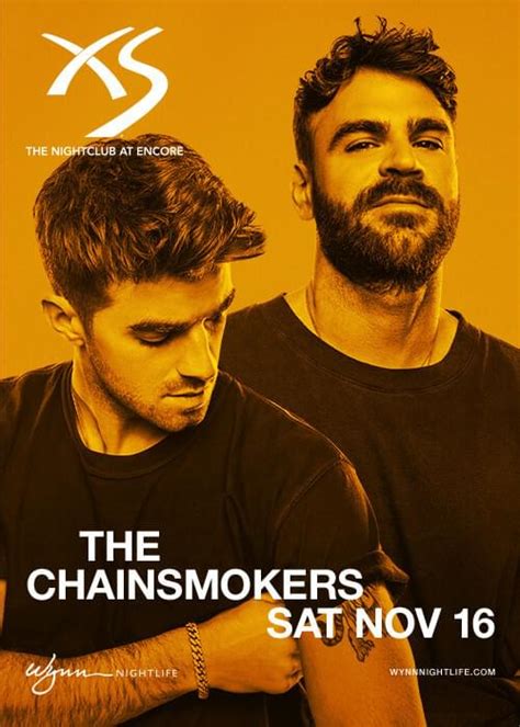 The Chainsmokers At Xs Nightclub Saturday Nov 16 2019 Discotech