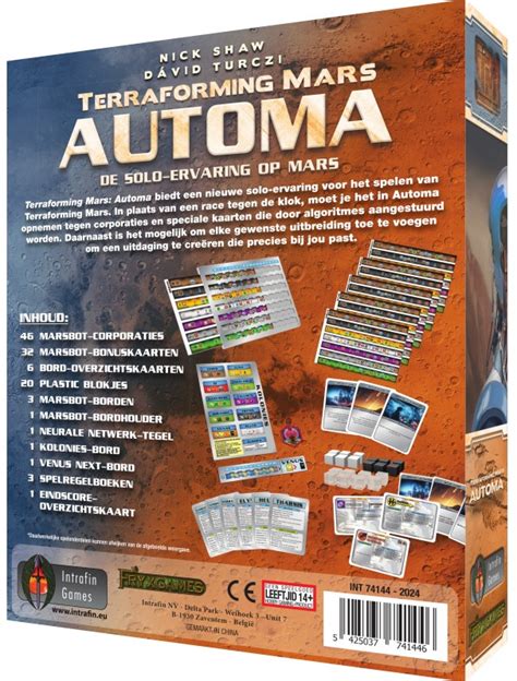 Terraforming Mars Automa Solo Uitbreiding Nl Kopen Bij