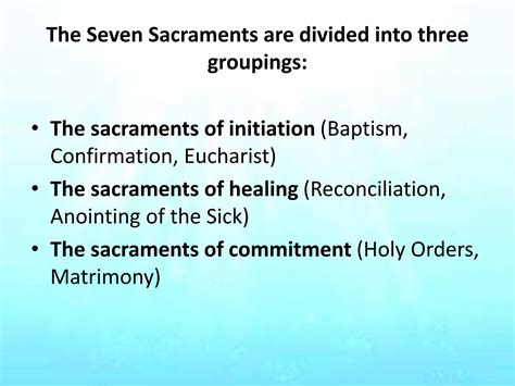 Sacrament And Seven Sacraments Pptx