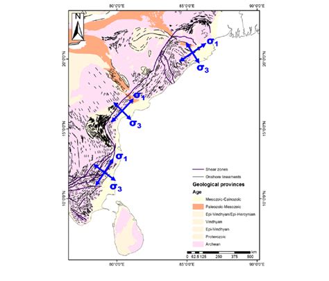 21 the calculated paleo stress analysis from meso scale fracture data
