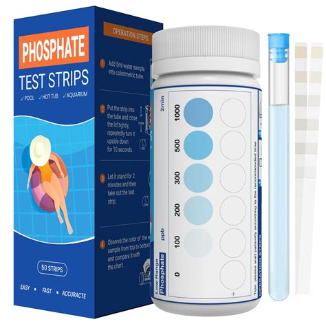 Aksbtec Phosphate Test Kit Pool Phosphate Test Kit 50 Counts