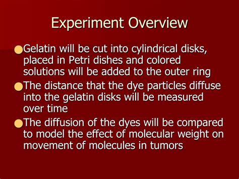 Ppt Gel Diffusion Experiment Powerpoint Presentation Free Download