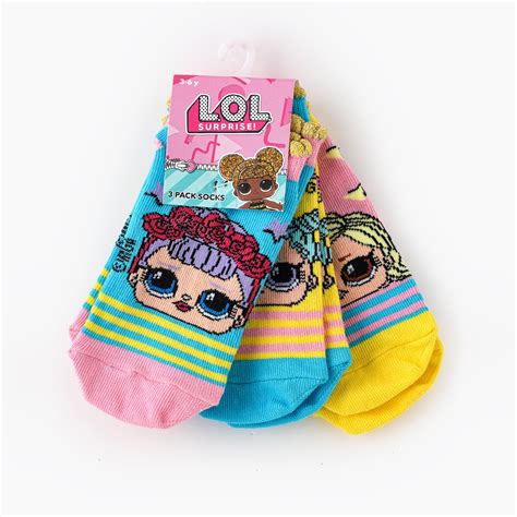 Lol Surprise Ankle 12 Leg Socks Set Of 3