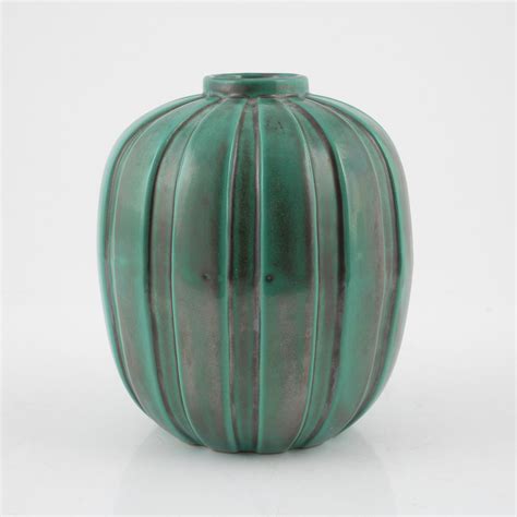 Vas Upsala Ekeby Grön Glasyr Bukowskis