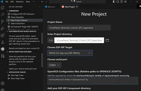 Crowpanel Esp32 Terminal Spi With Esp Idf Elecrow Wiki
