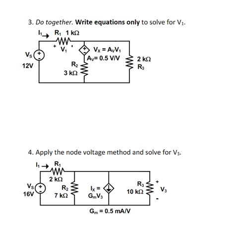 Solved Node Voltage Method Plus Identify Label All Chegg Com