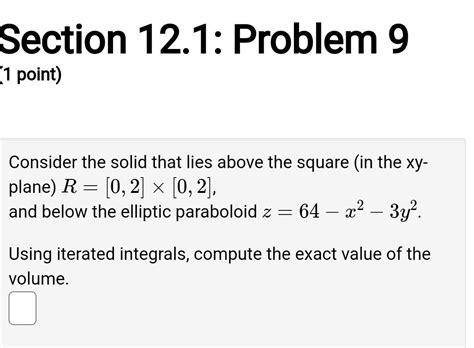 solved section 12 1 problem 10 1 point find the average