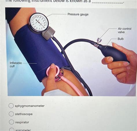 Answered Inflatable Cuff Sphygmomanometer Stethoscope Respirator Kunduz