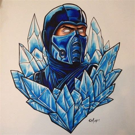 Dibujos De Caras De Mortal Kombat Sub Zero Dibujos De Mortal Kombat