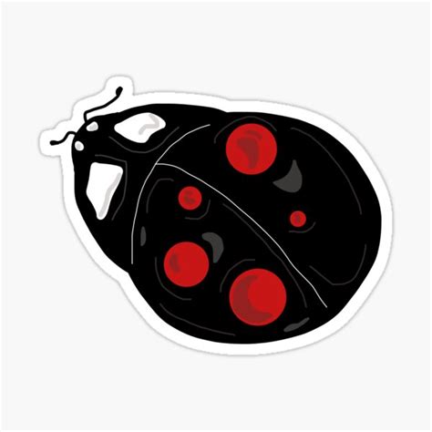 Reversed Ladybug Sticker By Aemt Redbubble