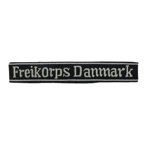 Freikorps Danmark Em German Elite Ww2 Cuff Title Reproduction £995