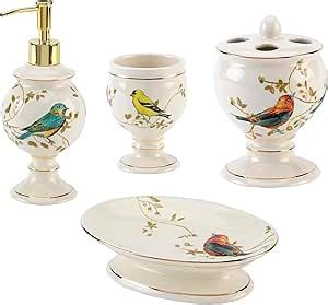 Avanti Linens Bathroom Accessory Set 100 Hand Painted