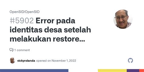 Error Pada Identitas Desa Setelah Melakukan Restore Database · Issue 5902 · Opensidopensid