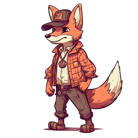 Anthropomorphic Fox Stock Illustrations 383 Anthropomorphic Fox Stock