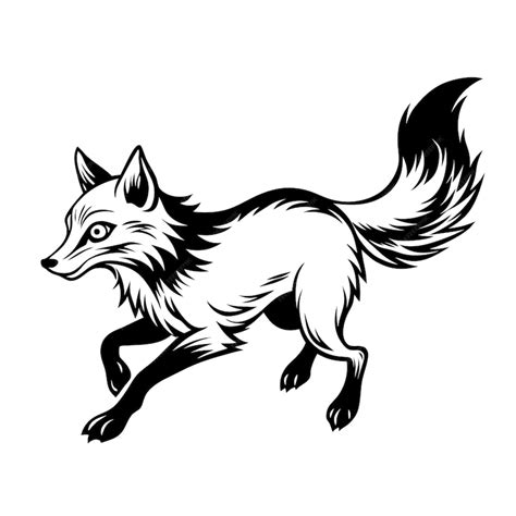 Fox Pouncing Svg Premium Ai Generated Vector