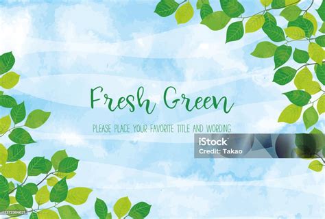 Refreshing Fresh Green Background Material Stock Illustration Download Image Now Backgrounds