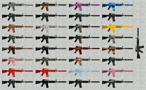 【cs起源版】分享cf三十三把m4a1 M4a1 Css Mychat 數位男女 Cs模組區