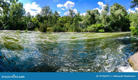 Summer Water Flow Stock Image Image Of Stormy View 157562971