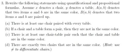 Solved 3 Rewrite The Following Statements Using