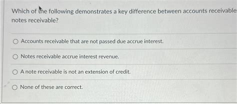Solved Which Of The Following Demonstrates A Key Difference