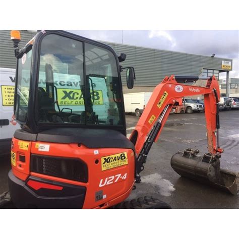 Kubota U27 4 Mini Digger 3 Tonne Daily Hire Xcav8 Self Drive Hire