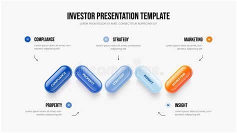 Product Innovation Five Option Diagram Frame Layout Stock Vector