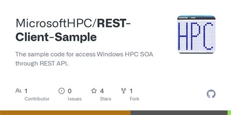 GitHub MicrosoftHPC REST Client Sample The Sample Code For Access Windows HPC SOA Through