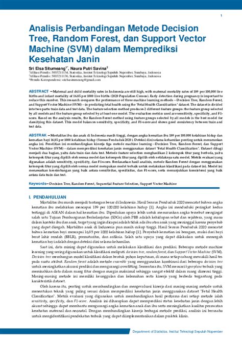 Pdf Analisis Perbandingan Metode Decision Tree Random Forest Dan