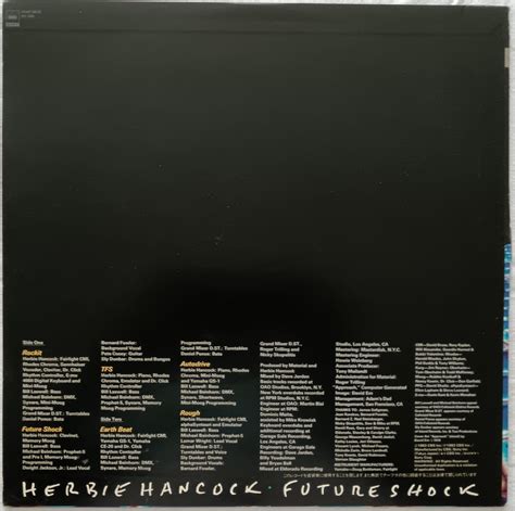 Herbie Hancock Future Shock Japan Press 77936221
