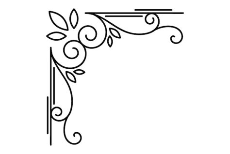 Wedding Corner Flourish Clipart Images