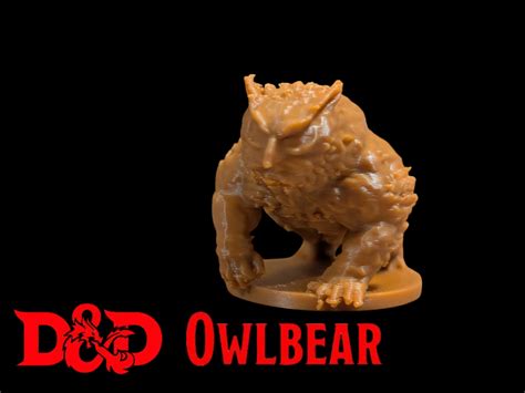 Dnd Owlbear Miniature By Mikegyver Makerworld